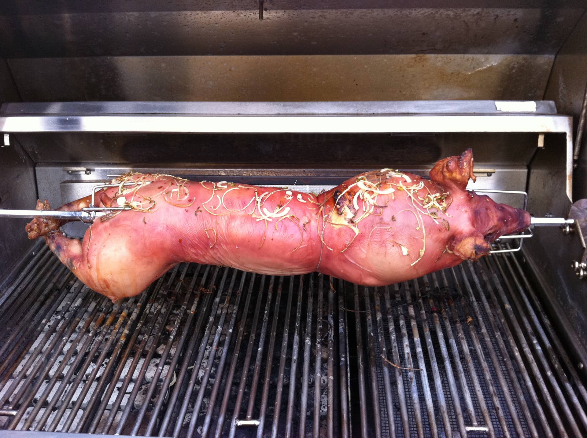 Spit-Roasted Pig on the Barbecue - Delishably