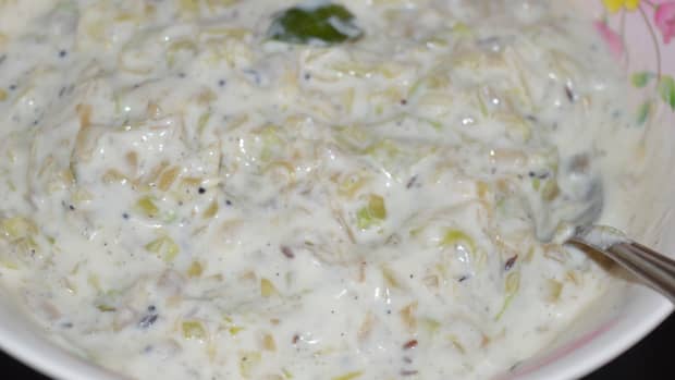 Cucumber and Onion Raita Recipe - Delishably