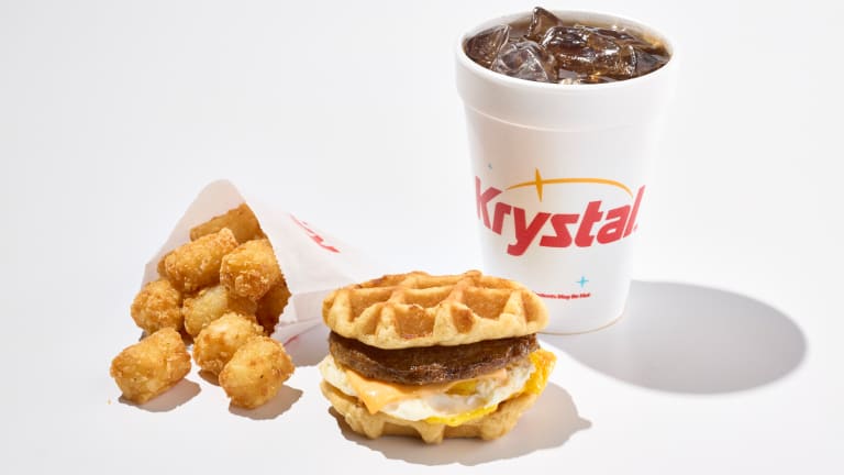 Krystal's New Waffle Breakfast Sandwich are a Game-Changer - Delishably