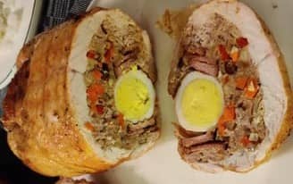 Rellenong Manok: Filipino Stuffed Deboned Whole Chicken - Delishably