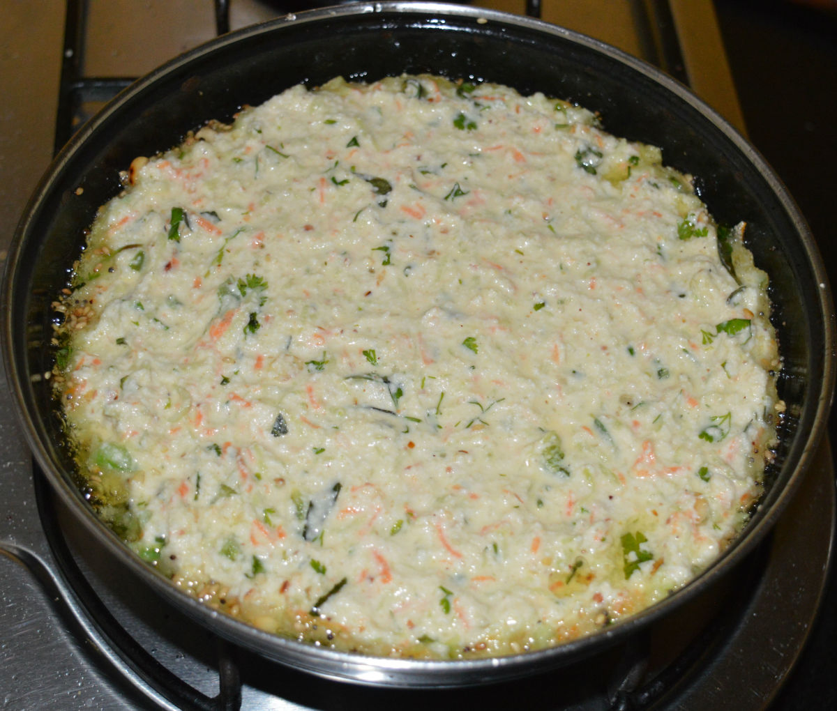 How to Make Instant Pan Handvo (Vegetable Semolina Pancake) - Delishably