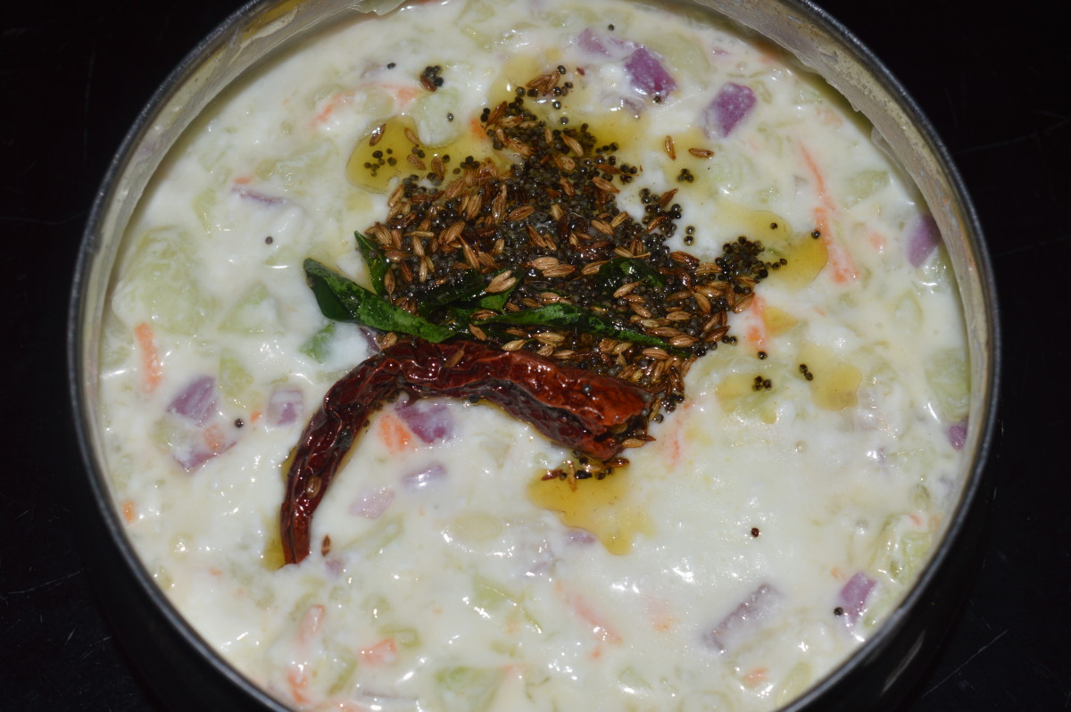Cucumber and Onion Raita Recipe - Delishably