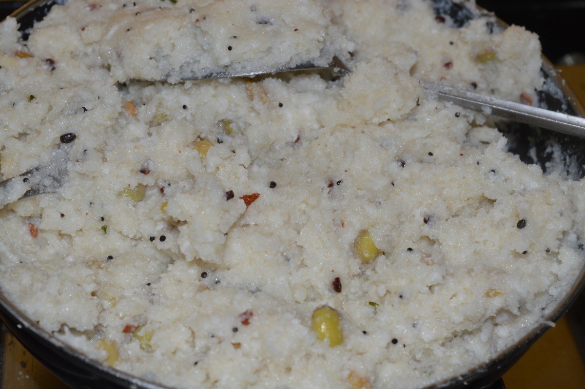 Rice Semolina Steamed Dumplings Recipe (Rice Pundi) - Delishably