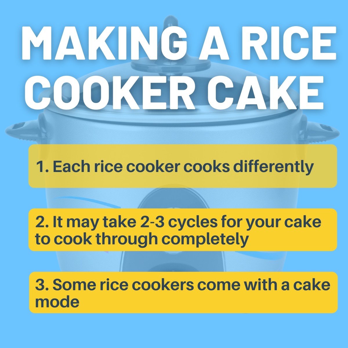 How to Make a Cake Using a Rice Cooker - Delishably