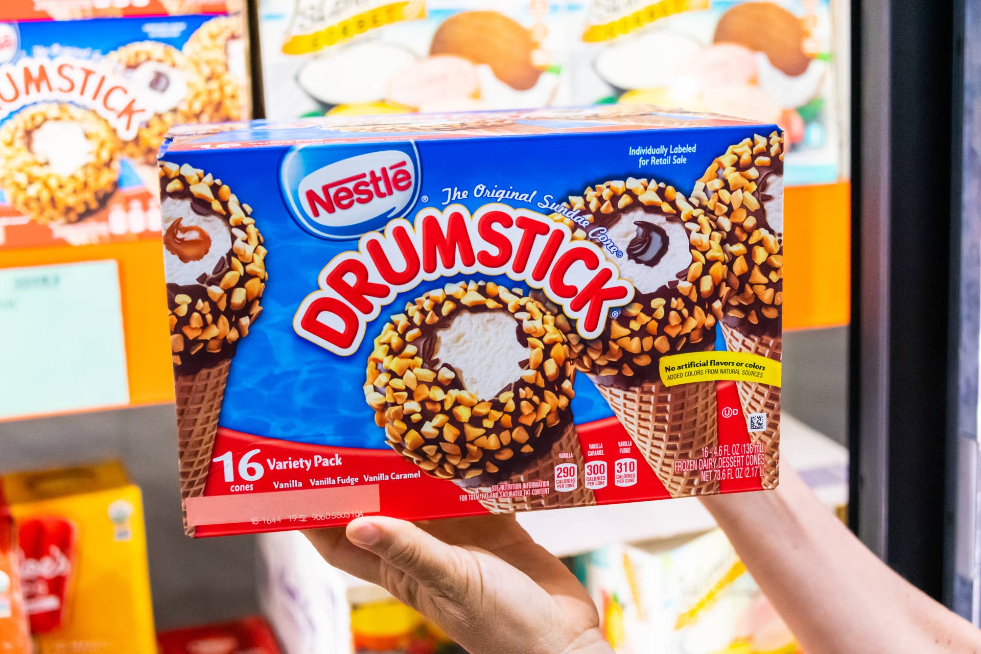 Drumsticks Ice Cream Drumstick Kit Kat® Frozen Dairy Dessert Cones, 4