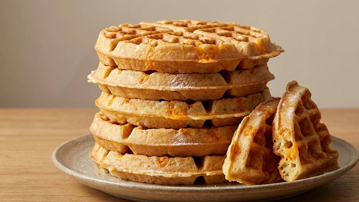 Cheddar Cheese Waffles - Delishably