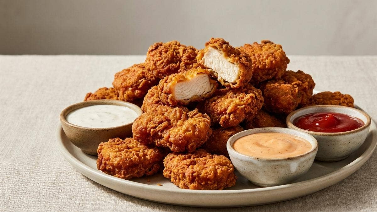 Crispy Fried Chicken Nuggets - Delishably