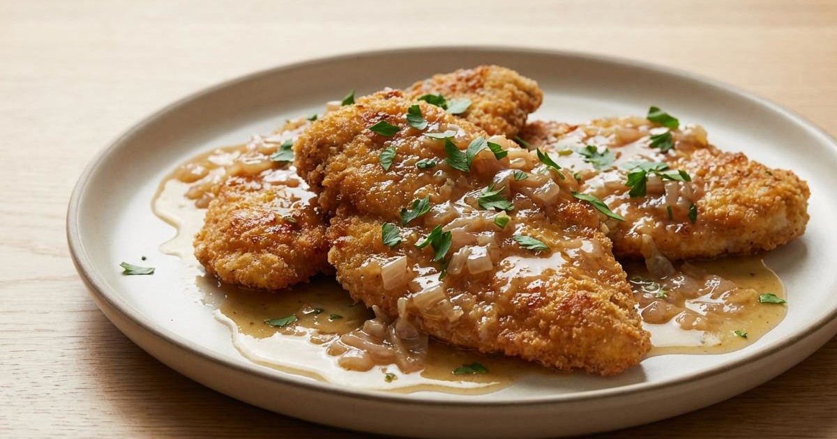 Chicken Piccata with Shallot–Lemon Wine Sauce - Delishably