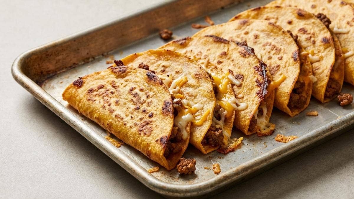 Crispy Sheet-Pan Tacos - Delishably
