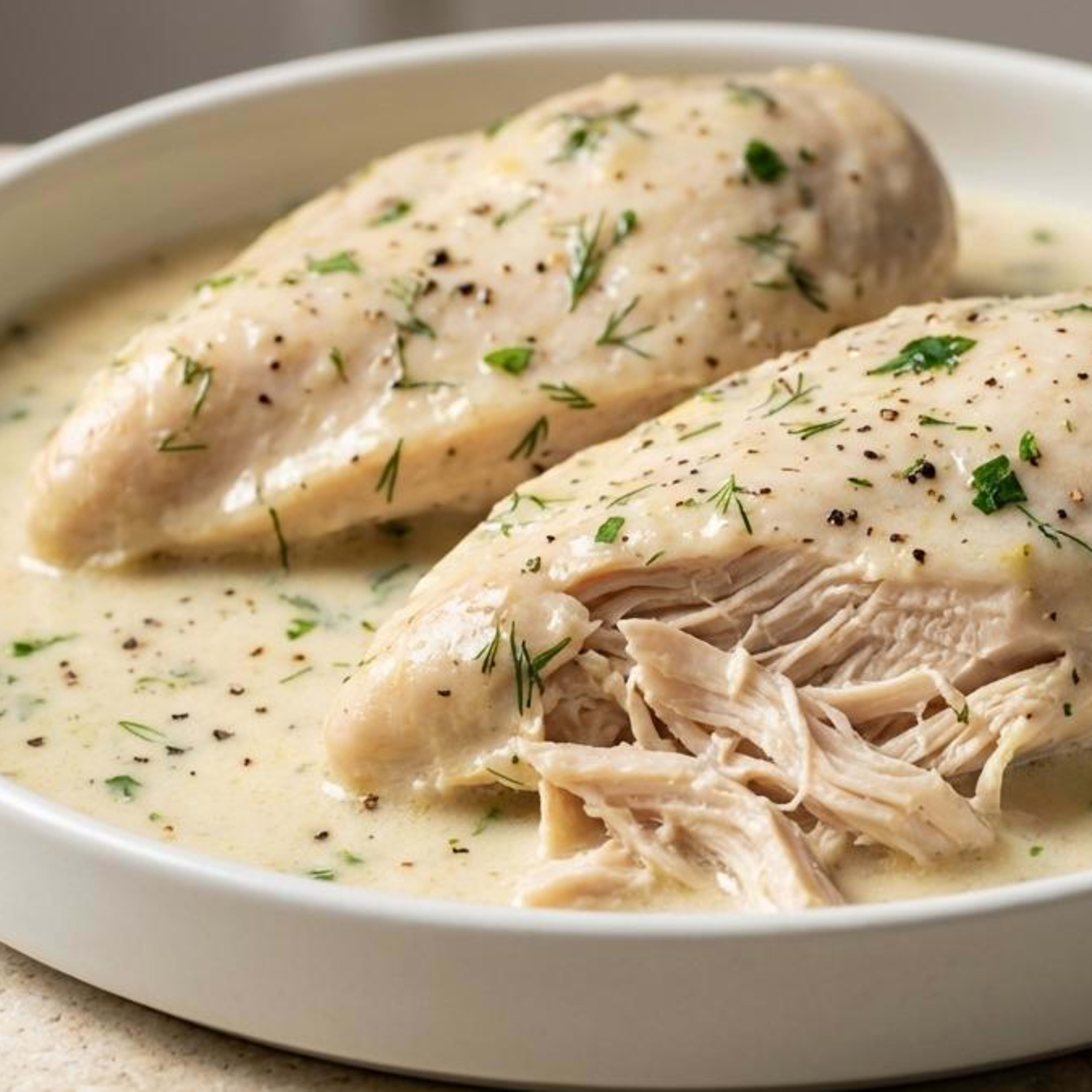 Slow Cooker Lemon Herb Chicken - Delishably