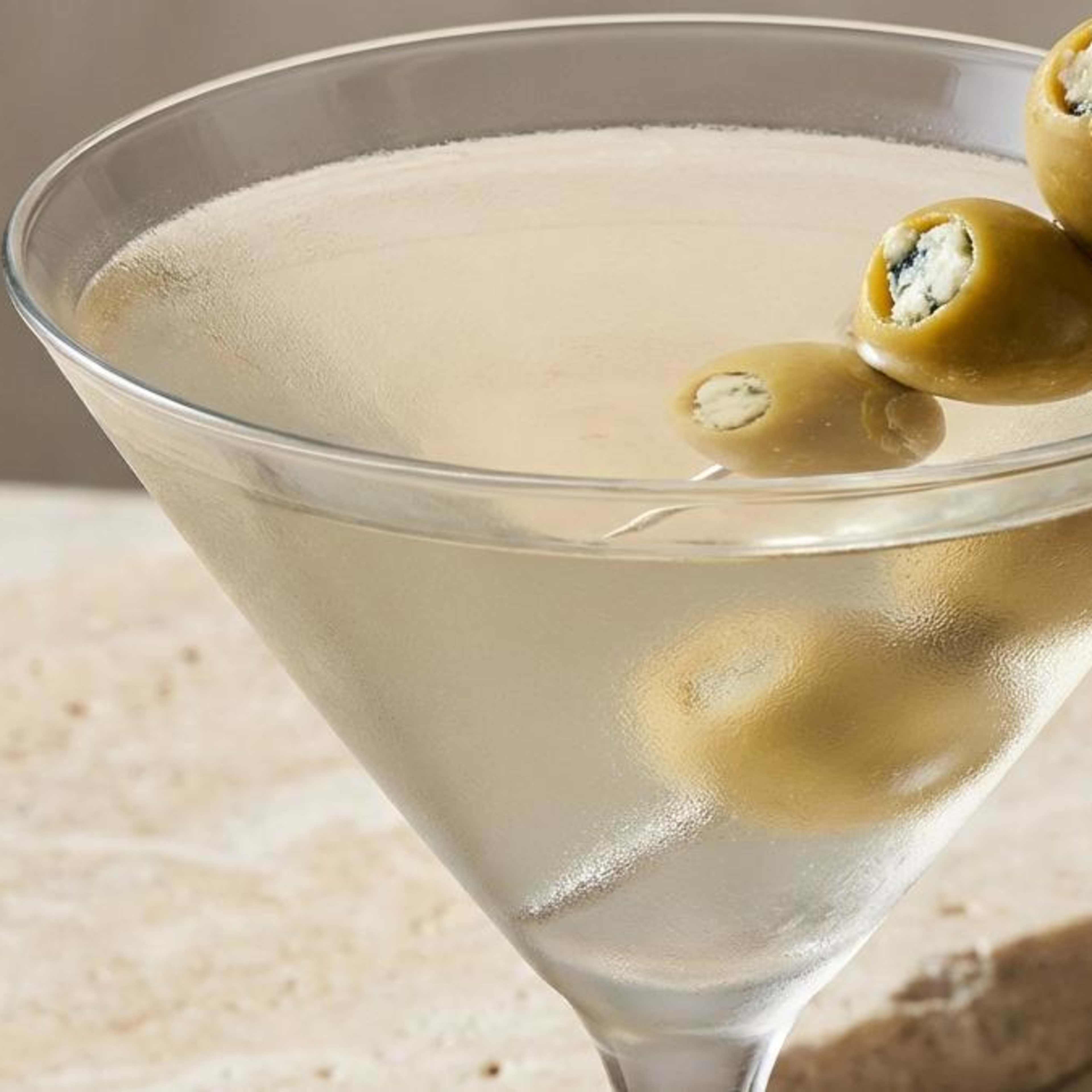 Dirty Martini with Blue Cheese Olives - Delishably