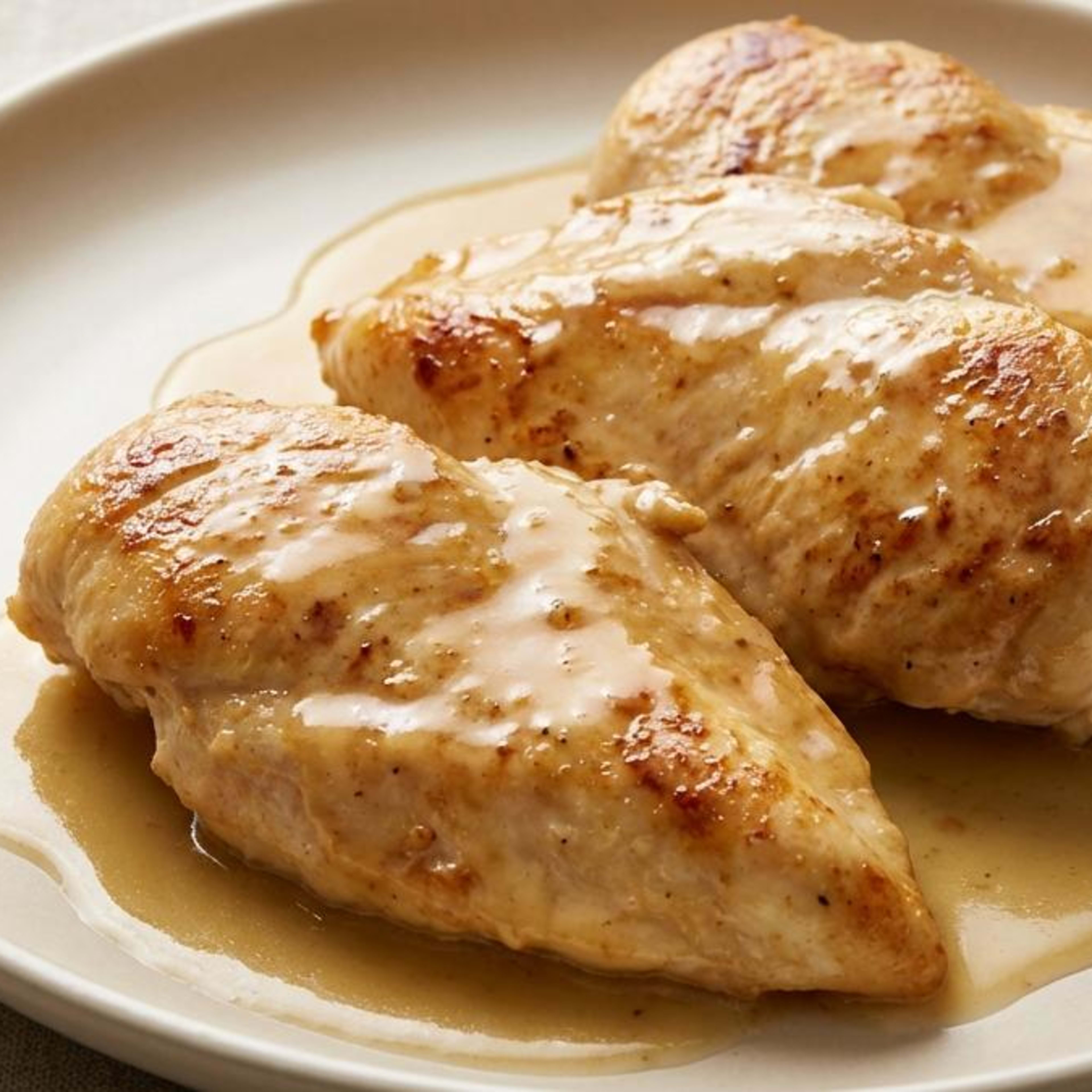 Pan-Fried Chicken with White Wine Butter Sauce - Delishably