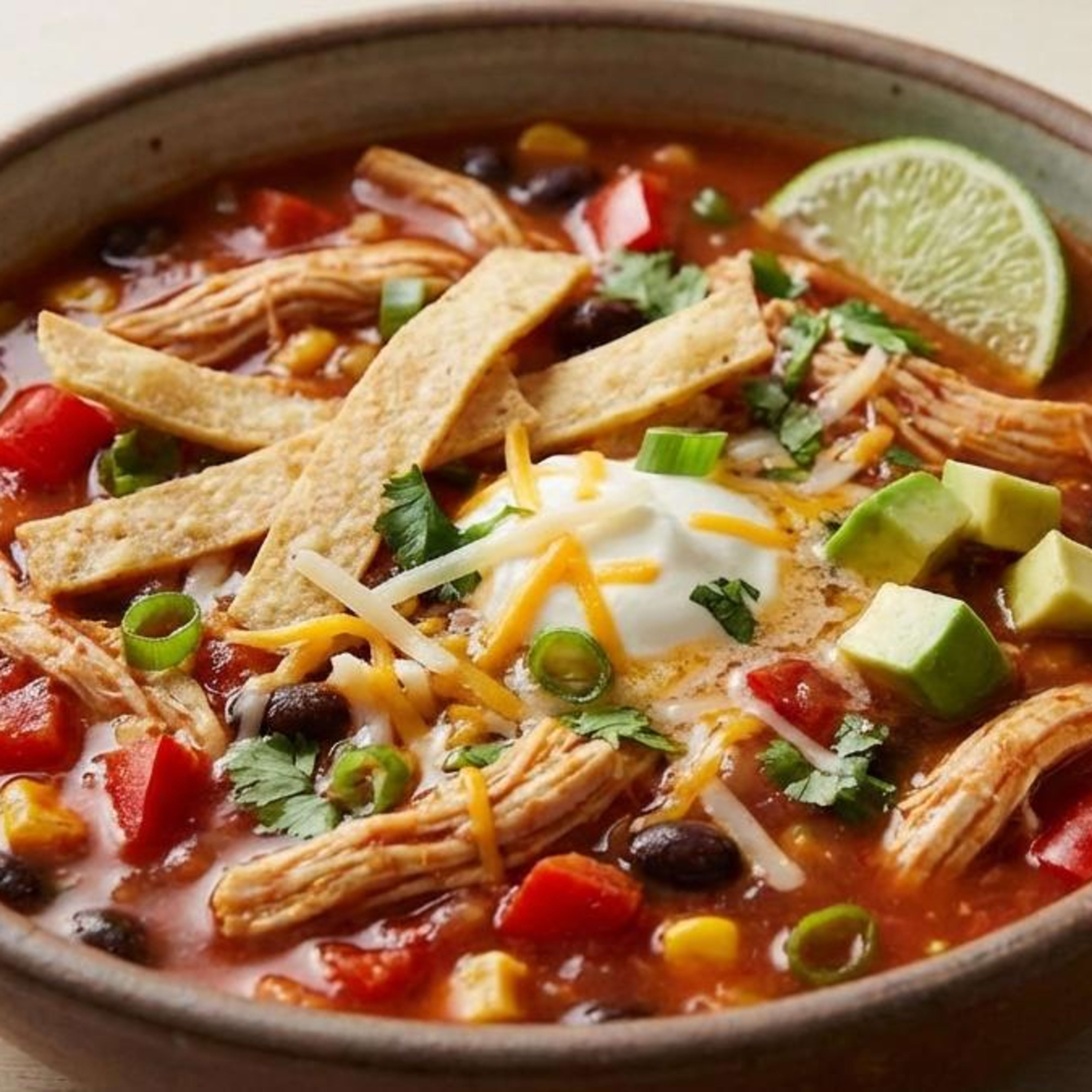 Slow Cooker Chicken and Black Bean Soup - Delishably