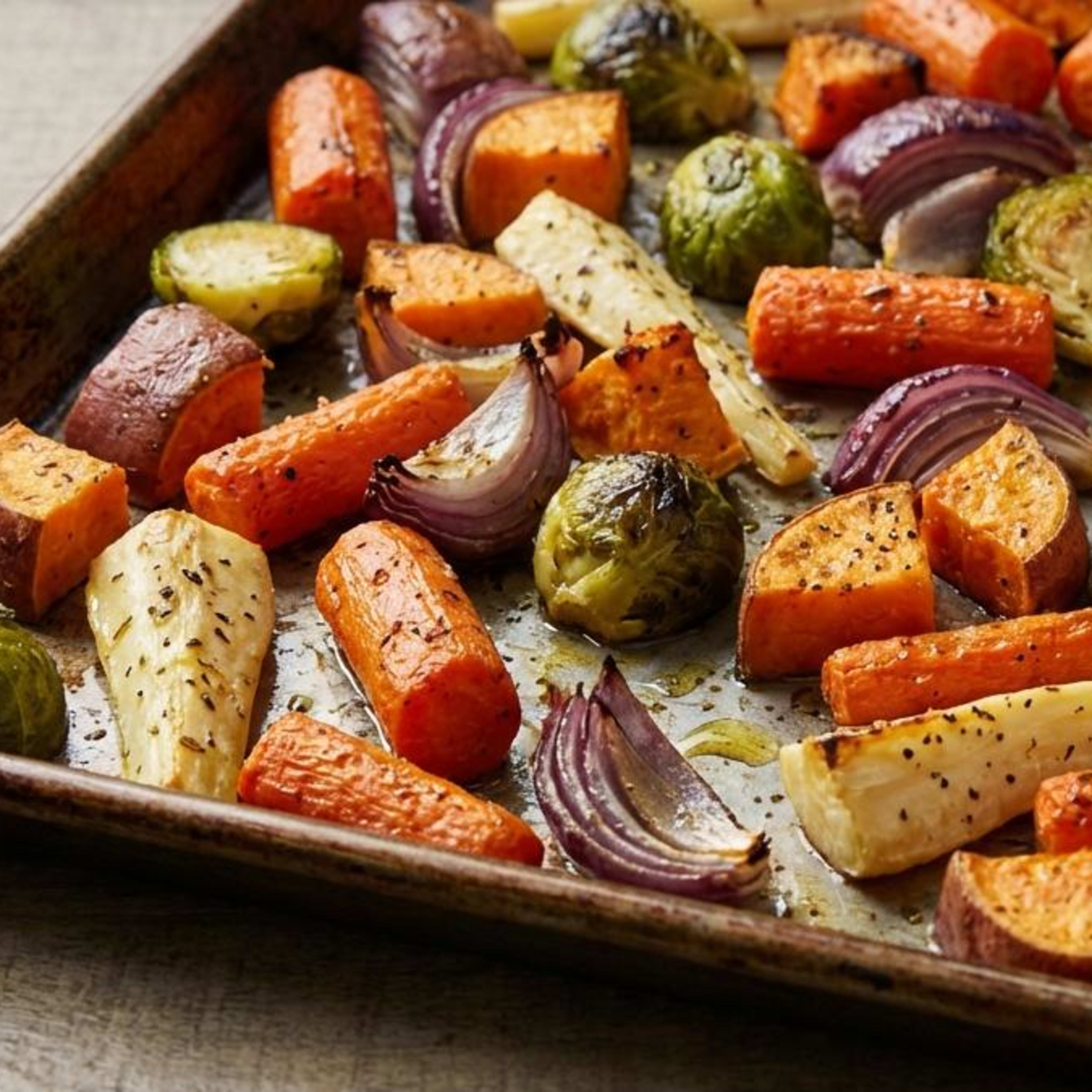 Sheet-Pan Roasted Vegetables - Delishably