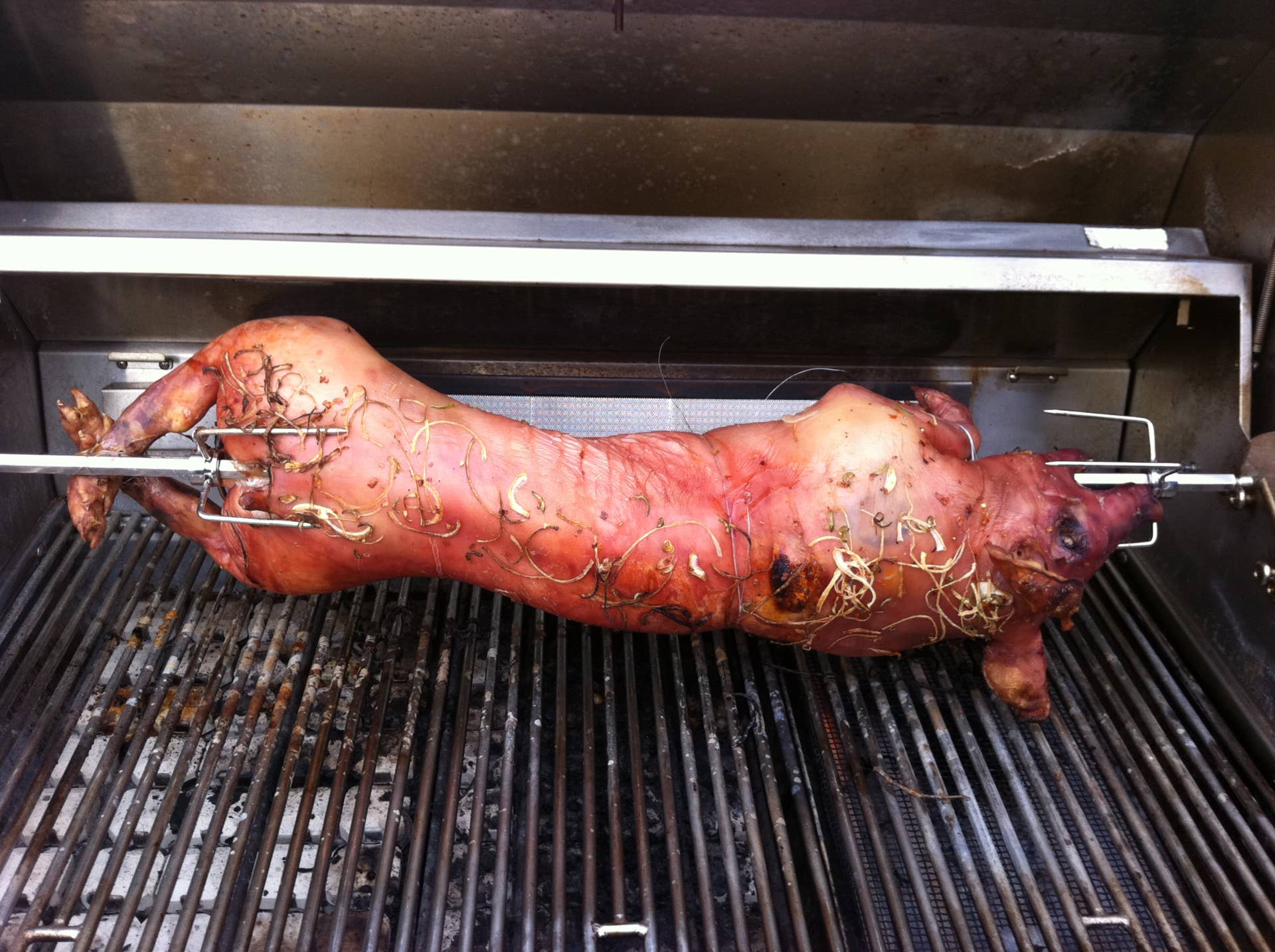 Spit-Roasted Pig on the Barbecue - Delishably