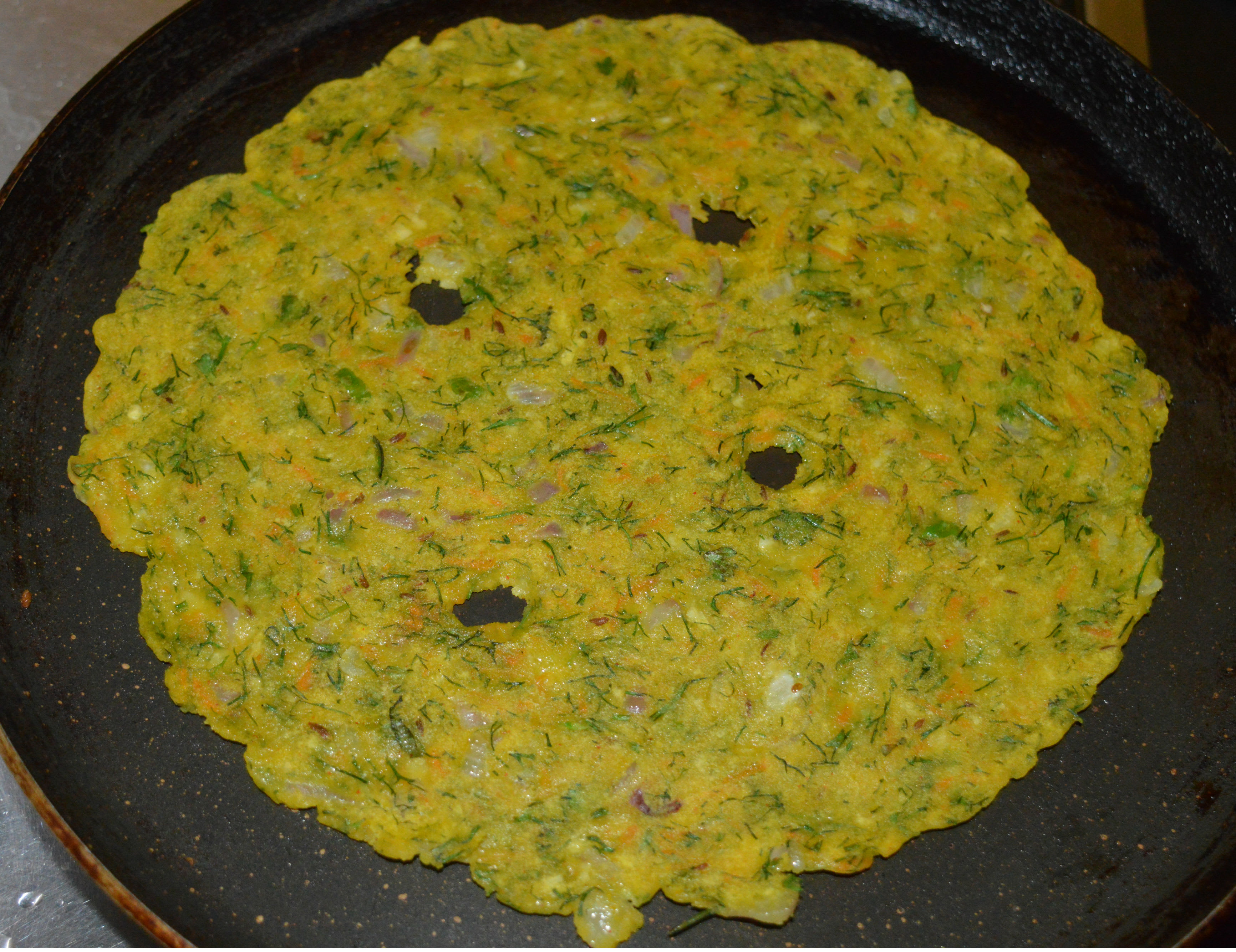 Indian Masala Akki Rotti Recipe (Masala Rice Roti) - Delishably