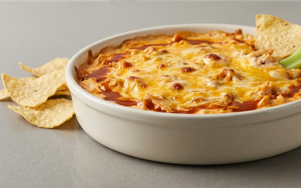 Baked Buffalo Chicken Dip Recipe - Delishably