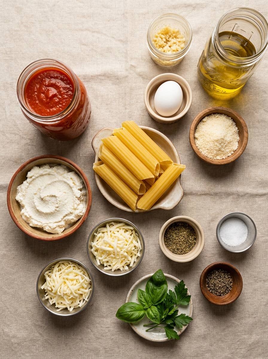 Classic Three-Cheese Manicotti - Delishably