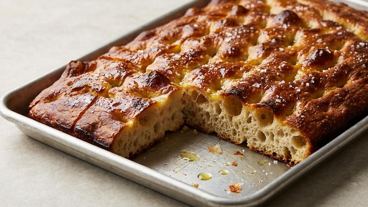 Sheet-Pan Focaccia Bread - Delishably