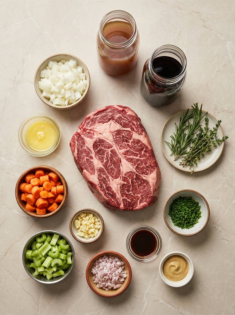 Red Wine–Braised Chuck Roast with Reduced Pan Sauce - Delishably