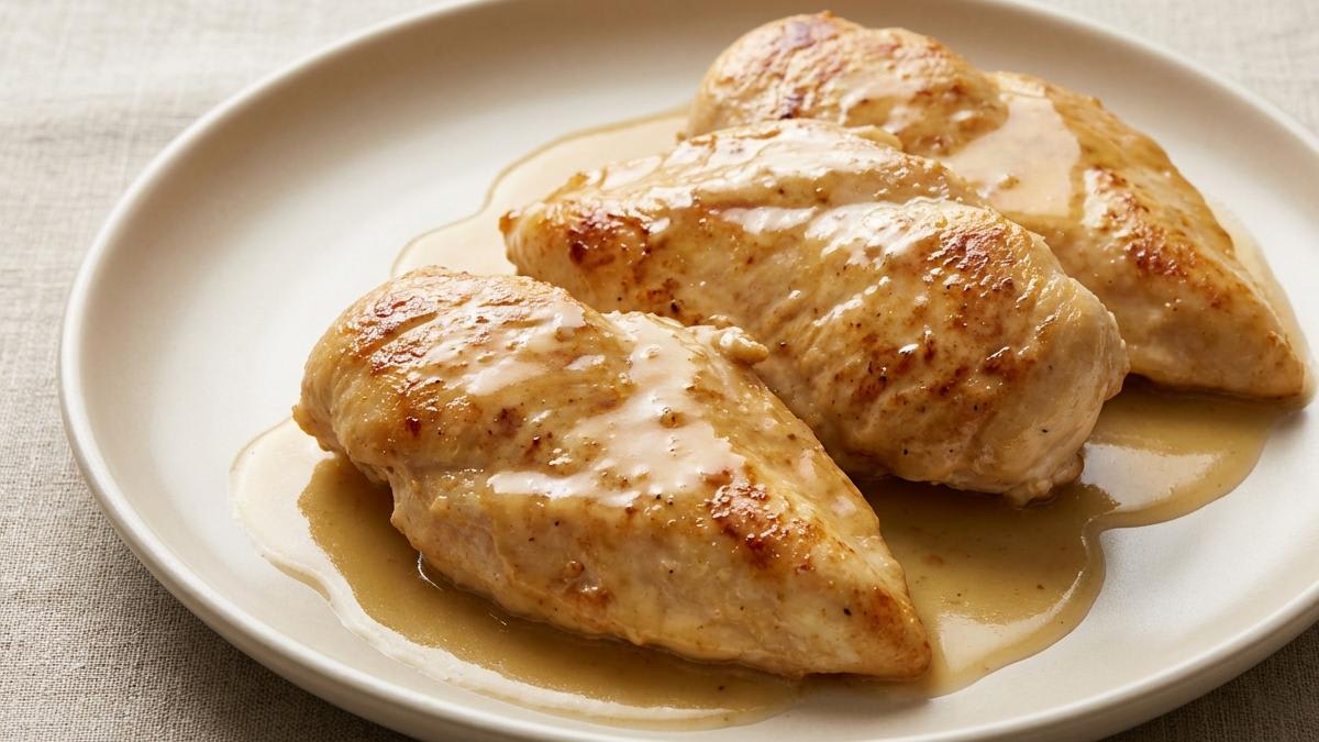 Pan-Fried Chicken with White Wine Butter Sauce - Delishably