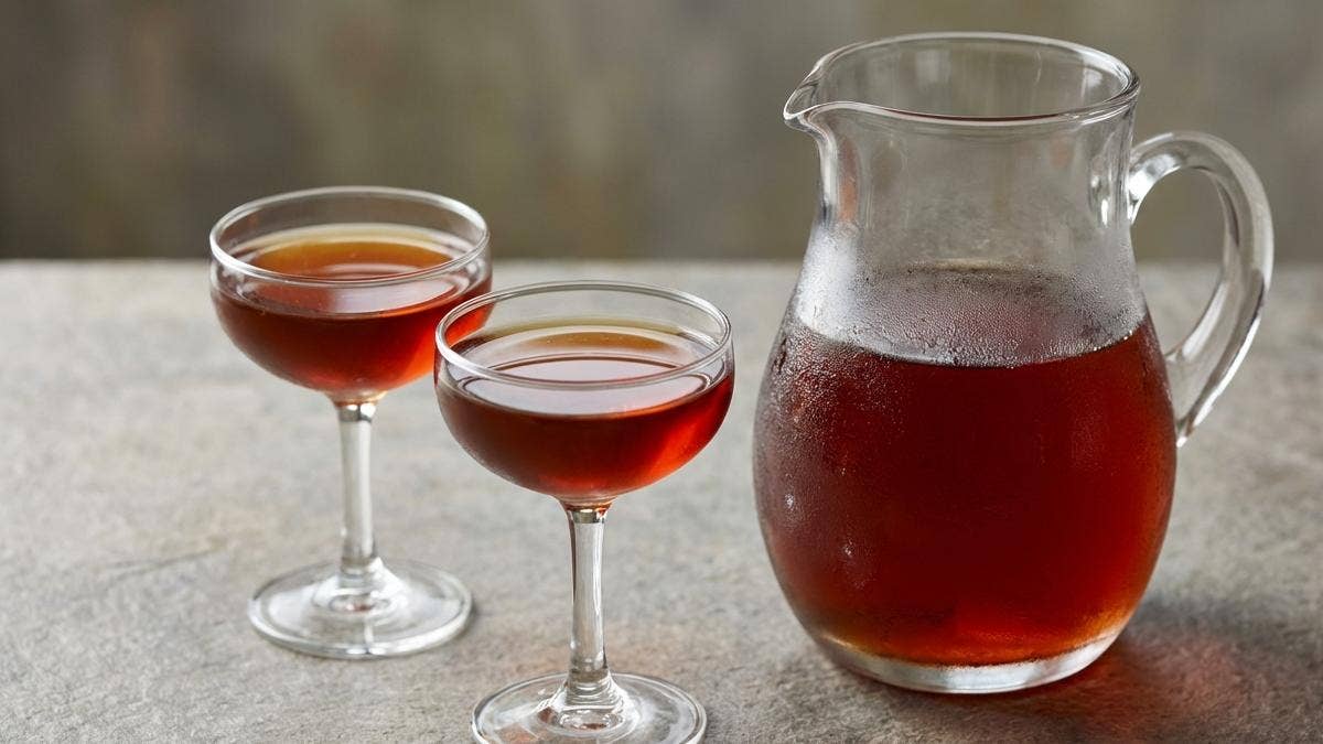 Midnight Manhattan Batch Cocktail - Delishably