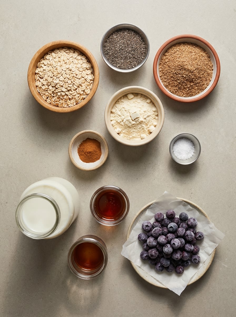 Vanilla Blueberry Overnight Oats - Delishably