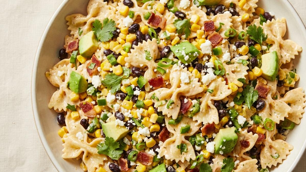 Street Corn Pasta Salad - Delishably